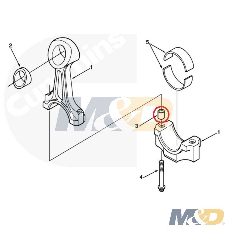Product: DOWEL RING L10 M11 ISM CONNECTING ROD & N14 HEAD