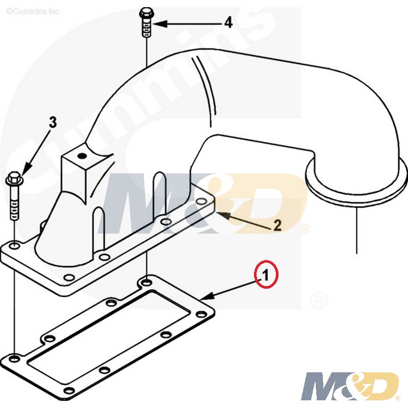 Product: GASKET INTAKE MANIFOLD COVER ISC CUMMINS
