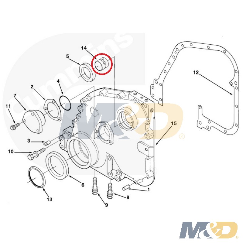 Product: FRONT COVER BUSHING N14