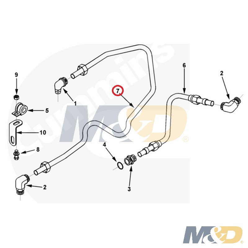 Product: AIR COMPRESSOR WATER OUTLET TUBE