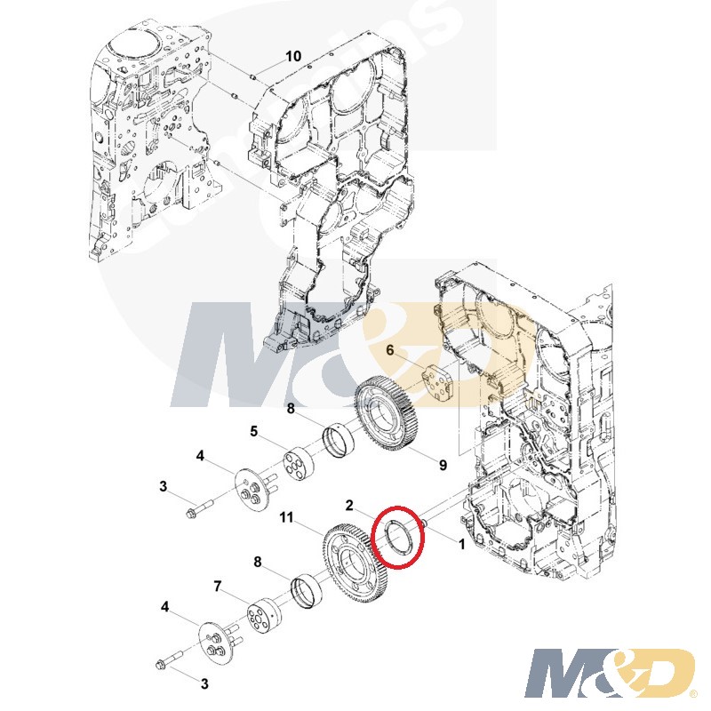 Product: BEARING THRUST FRONT GEAR HOUSING QSX ISX CUMMINS