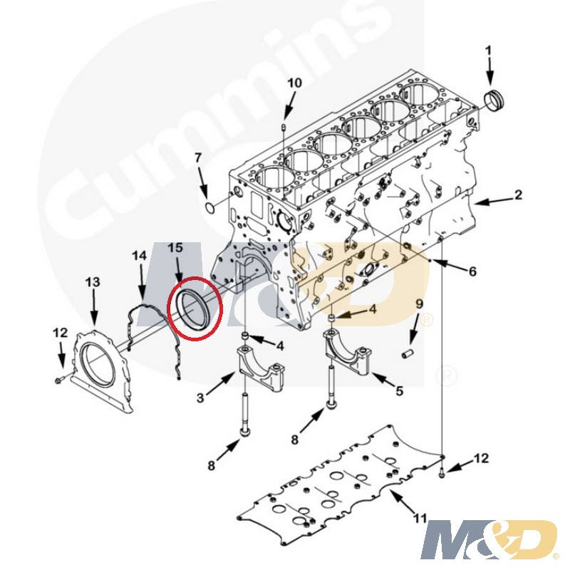 Product: FRONT CRANKSHAFT SEAL ISX CUMMINS