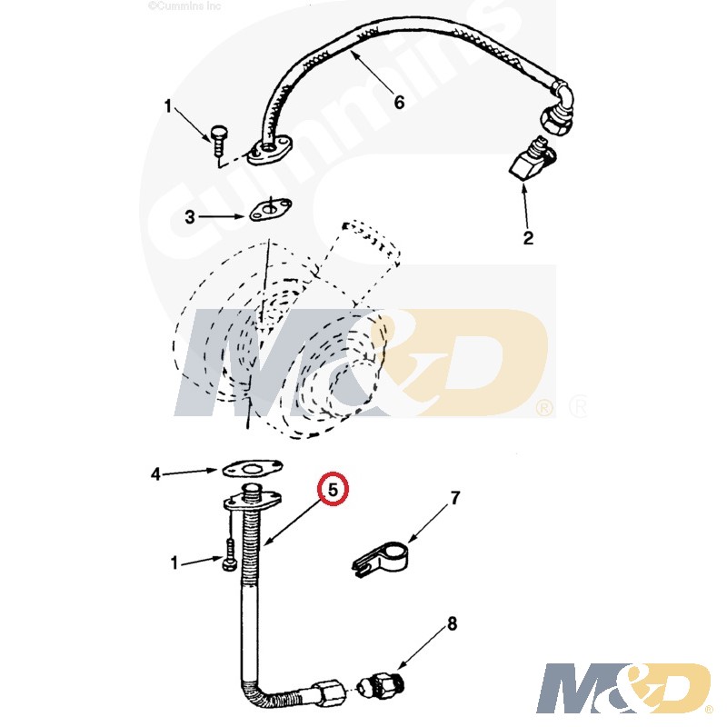 Product: TURBO OIL DRAIN TUBE L10 & M11