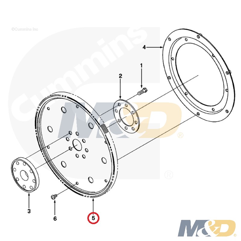 Product: Cummins C-Series, MT643, 653 Flex Plate