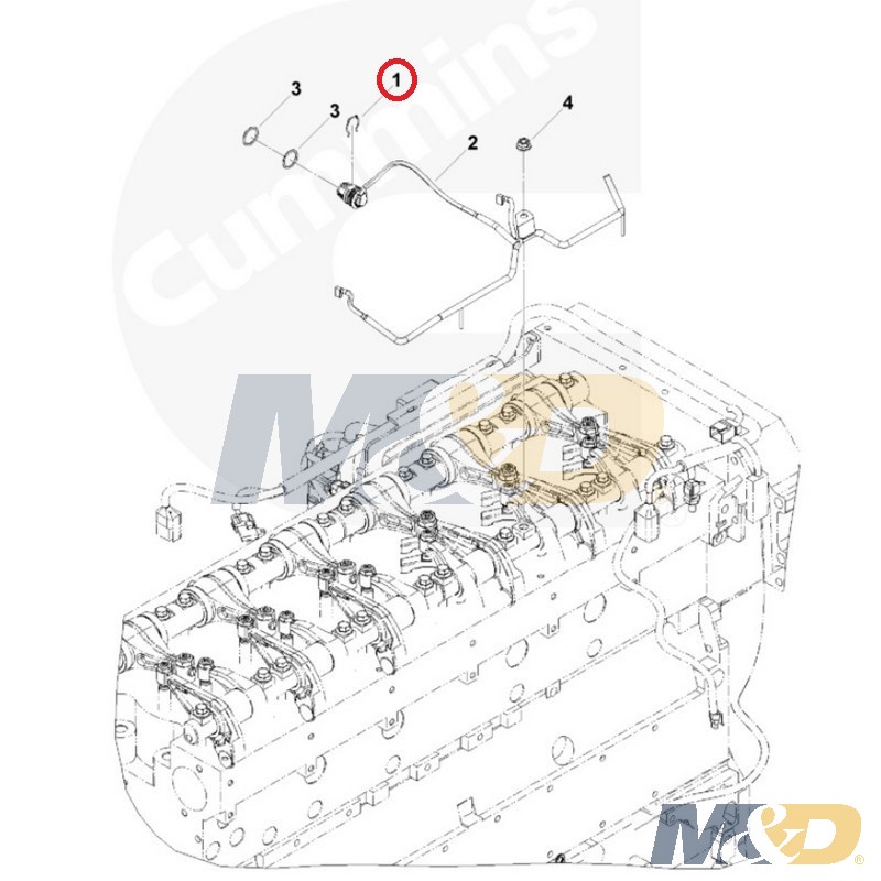 Product: CLIP ENGINE BRAKE SOLENOID ISX
