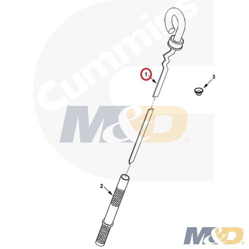 Product: Cummins 8.3L C-Series Oil Level Gauge Dipstick
