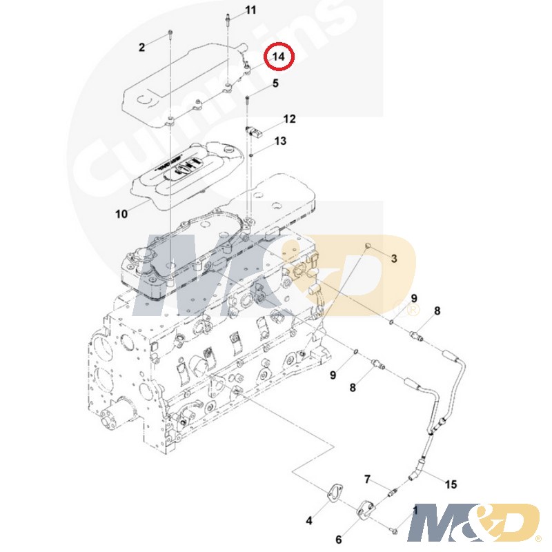 Product: CRANKCASE BREATHER COVER ISB 6.7L