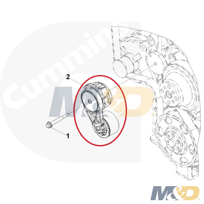 Product: BELT TENSIONER ISB SERIES CUMMINS 6.7L