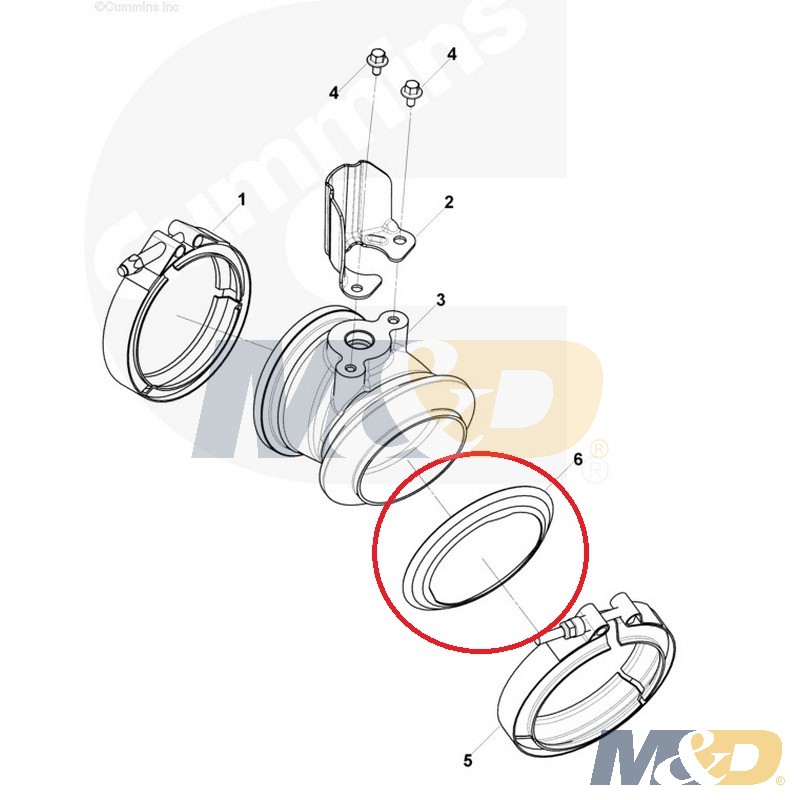 Product: GASKET EXHAUST OUTLET CONNECTION